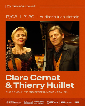 Mozarteum presenta a Clara Cernat y Thierry Huillet | El Zonda